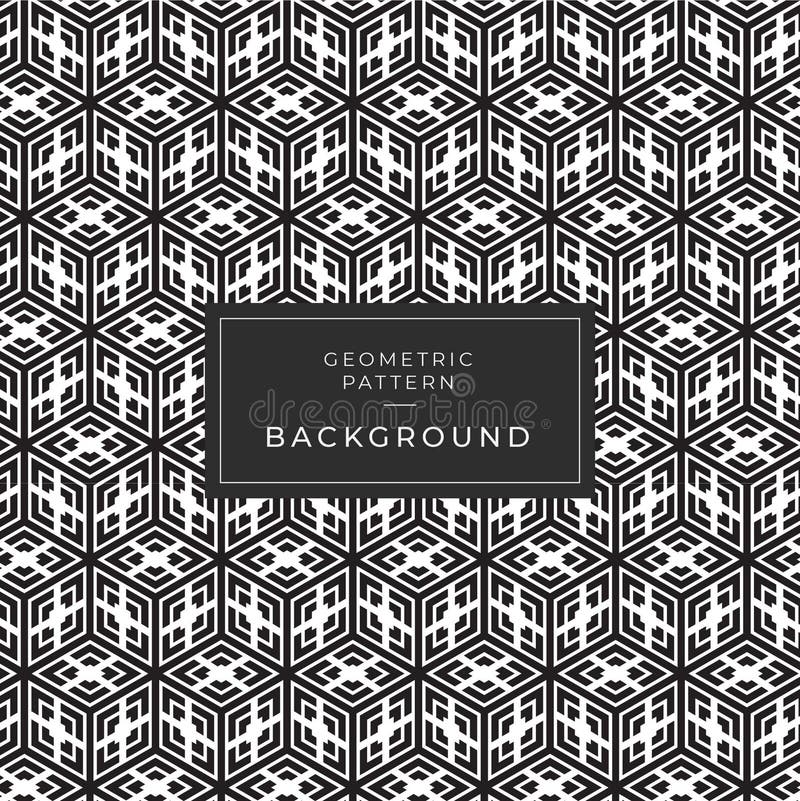 Seamless Modern Geometric Pattern Cube Stock Illustration ...