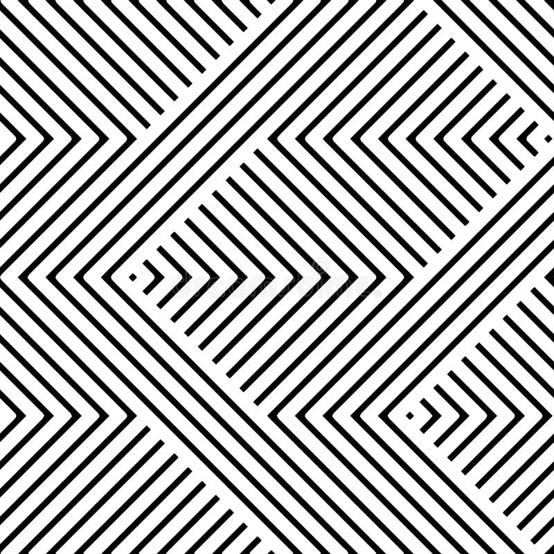 Seamless Modern Geometric Texture Pattern for Decor and Textile. Black ...