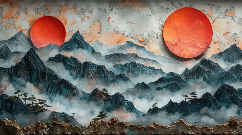 Seamless Modern Japanese Pattern Stock Illustration - Illustration of ...