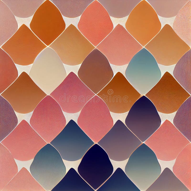 Seamless Modern Organic Pattern Colorful Stock Illustration ...