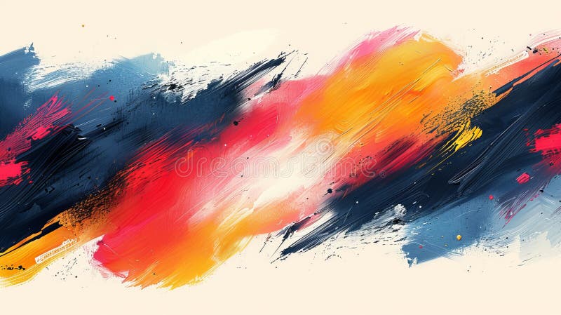 A Seamless Modern Pattern Made from Thin Paint Strokes in Happy Pastel ...