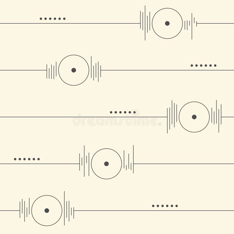 Seamless Modern Pattern. Minimal Tech Background Stock Vector ...