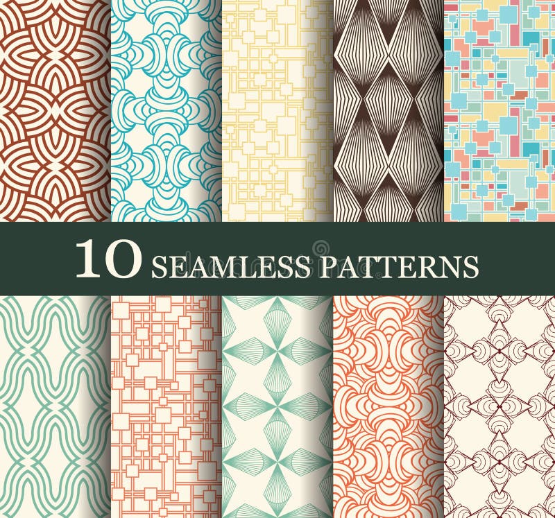Seamless modern patterns stock vector. Illustration of sample - 72162099