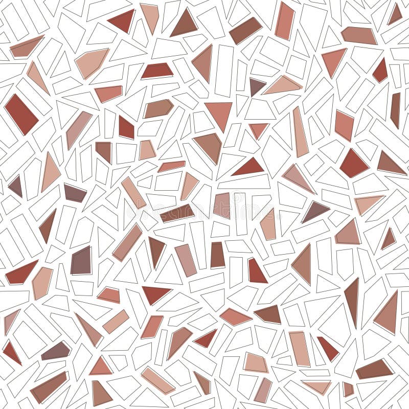 Seamless Modern Vector Pattern. Clay Broken Vessel Mosaic, Floor Tiler ...
