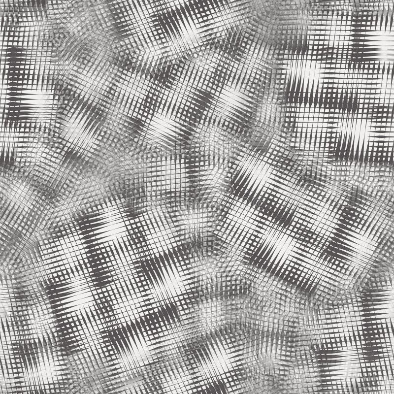 Seamless Moire Pattern Jumbled Black White Design Stock Illustration ...