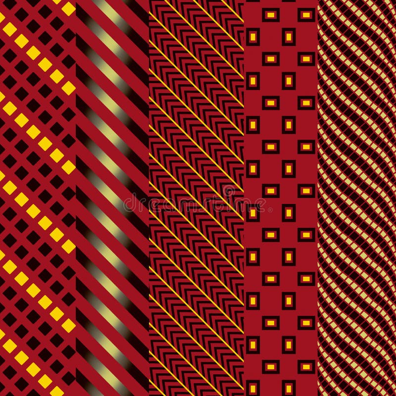 Seamless Mono Color Geometrical Design Pattern Stock Illustration ...