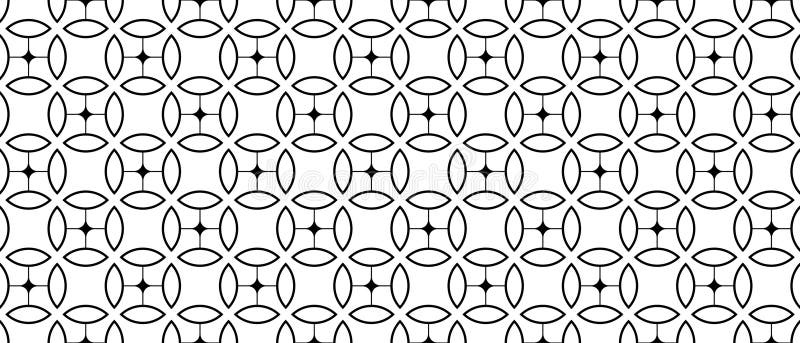 Seamless Monochrome Ellipse Pattern Wallpaper Stock Illustration ...