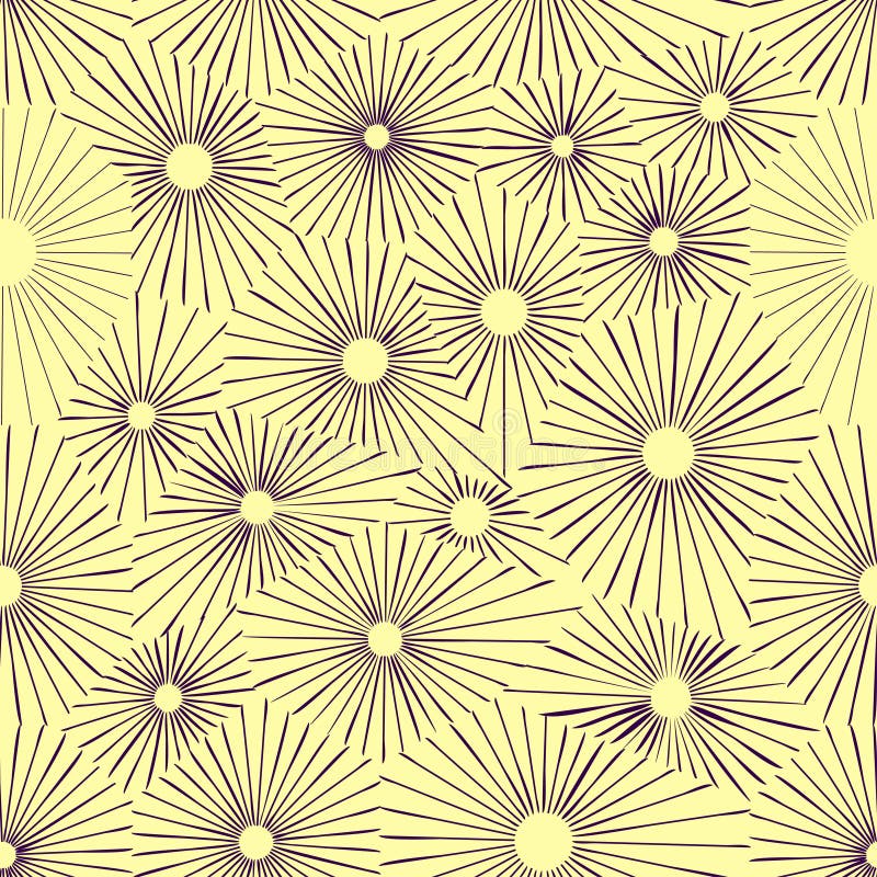 Seamless Monochrome Flower Pattern Stock Vector - Illustration of ...