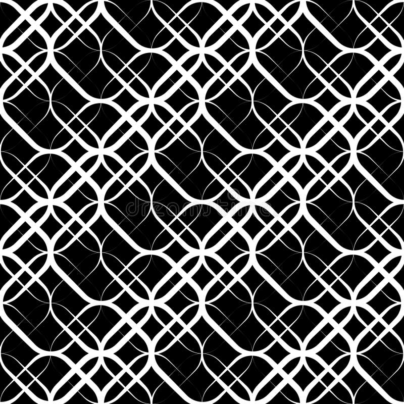 Seamless Monochrome Geometric Pattern Stock Vector - Illustration of ...