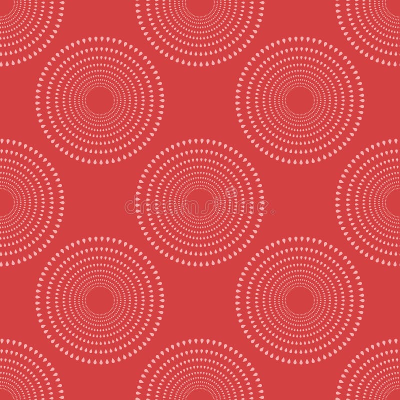A Seamless Monochrome Geometric Pattern. Vector Red Abstract Background ...