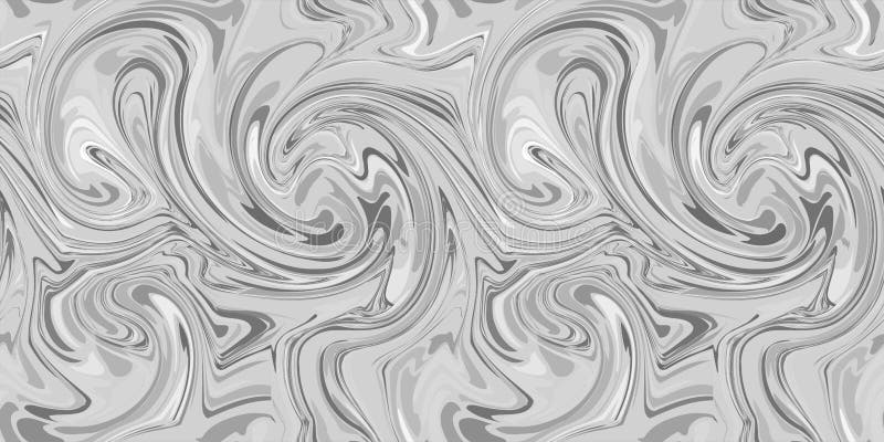 Seamless Monochrome Marble Pattern. Abstract Liquid Wavy Background ...