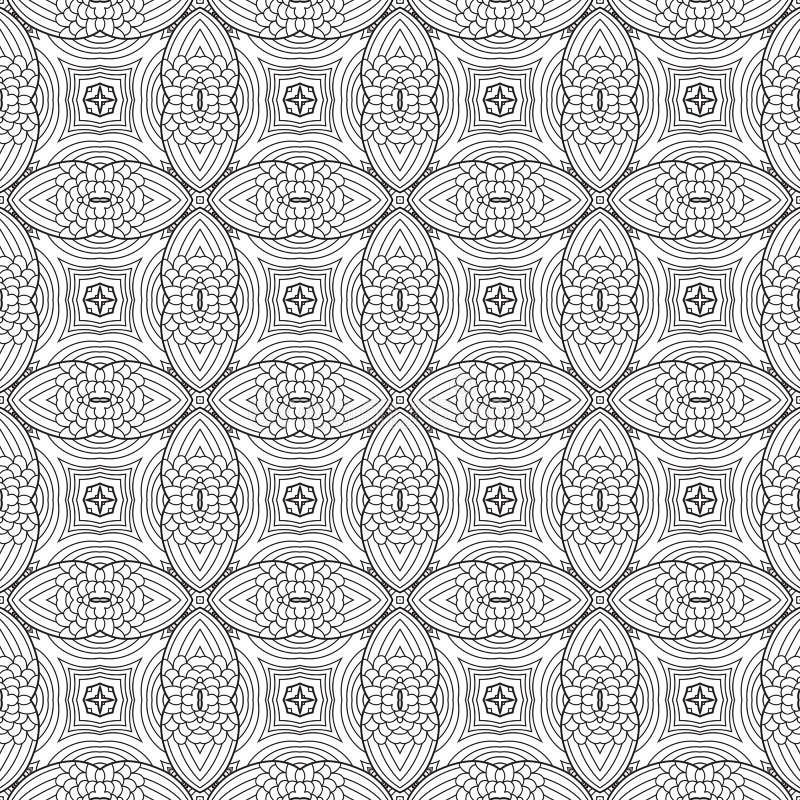 Seamless Monochrome Pattern. Stock Vector - Illustration of chaos ...