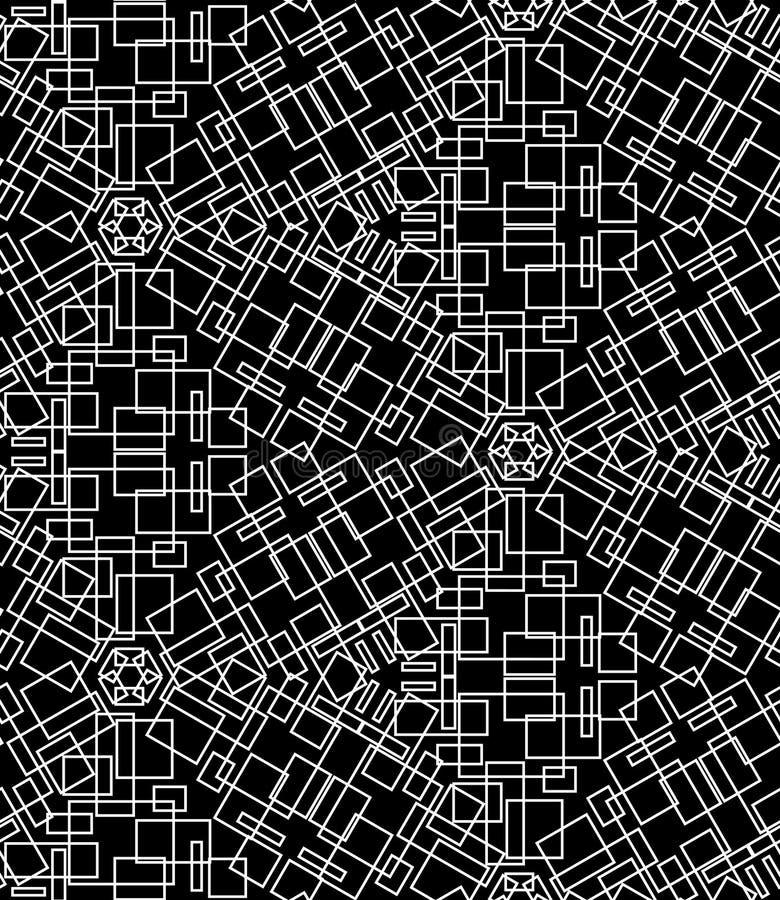 Seamless Monochrome Pattern 14 Stock Vector - Illustration of pattern ...