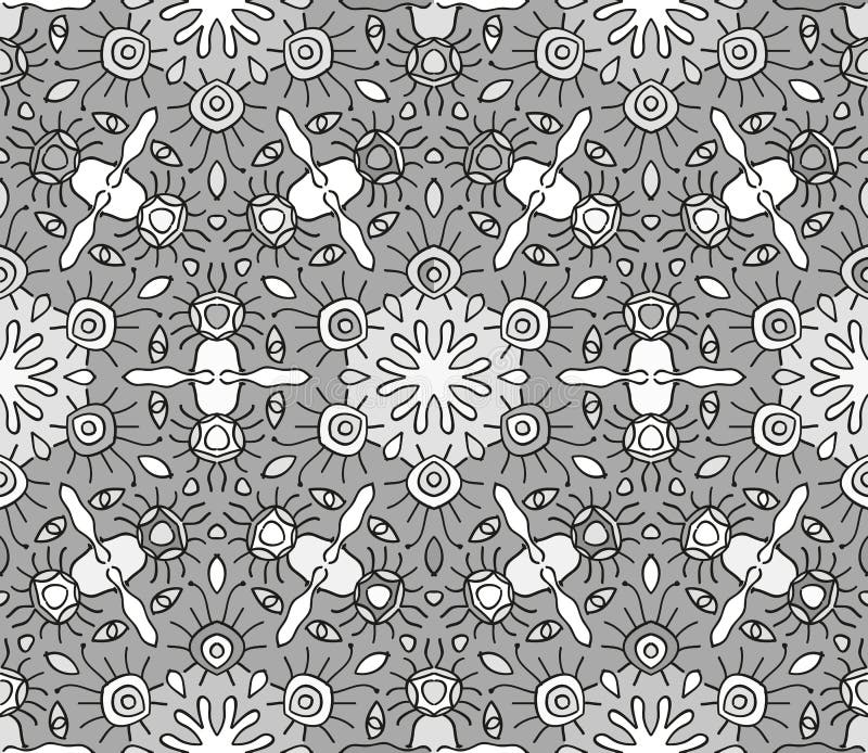 Seamless Monochrome Pattern 17 Stock Vector - Illustration of ...