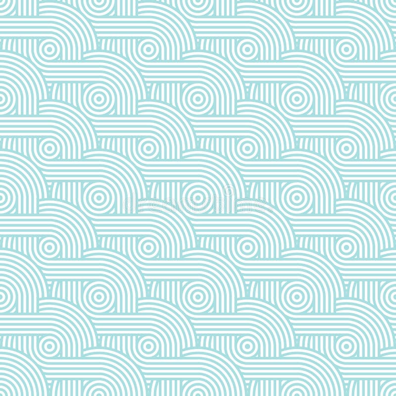 Seamless Monochrome Texture with Concentric Circles Stock Vector ...