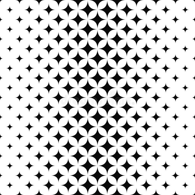 Seamless Monochrome Curved Star Pattern Stock Illustrations – 457 Seamless Monochrome Curved ...