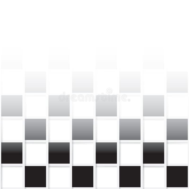 Seamless Mosaic from Black and White Squares Stock Vector ...