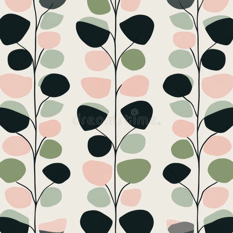 A Seamless Mosaic-style Floral Pattern with a Retro Touch Stock Photo ...