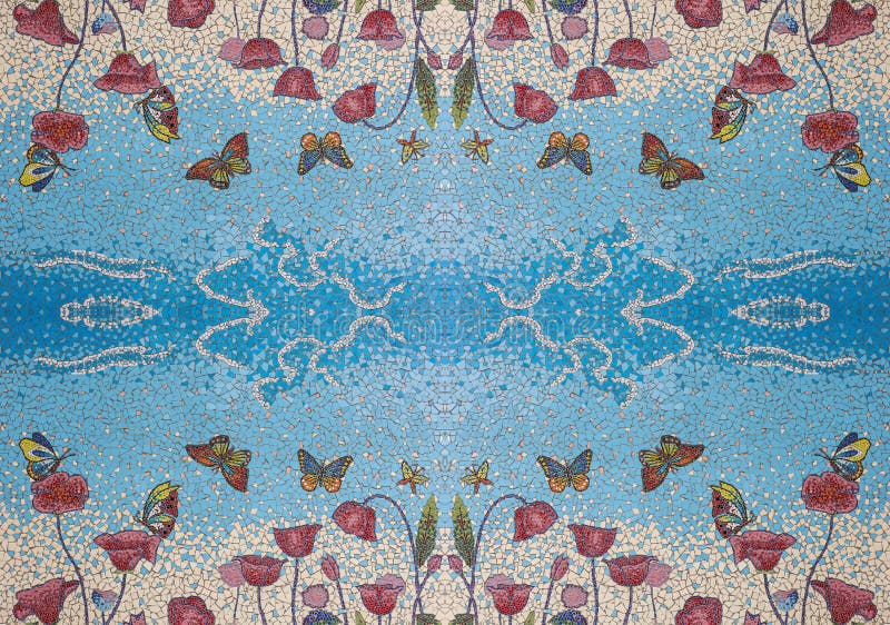 Seamless Mosaic Tiles Pattern, Modern Stylish Texture Stock Photo ...