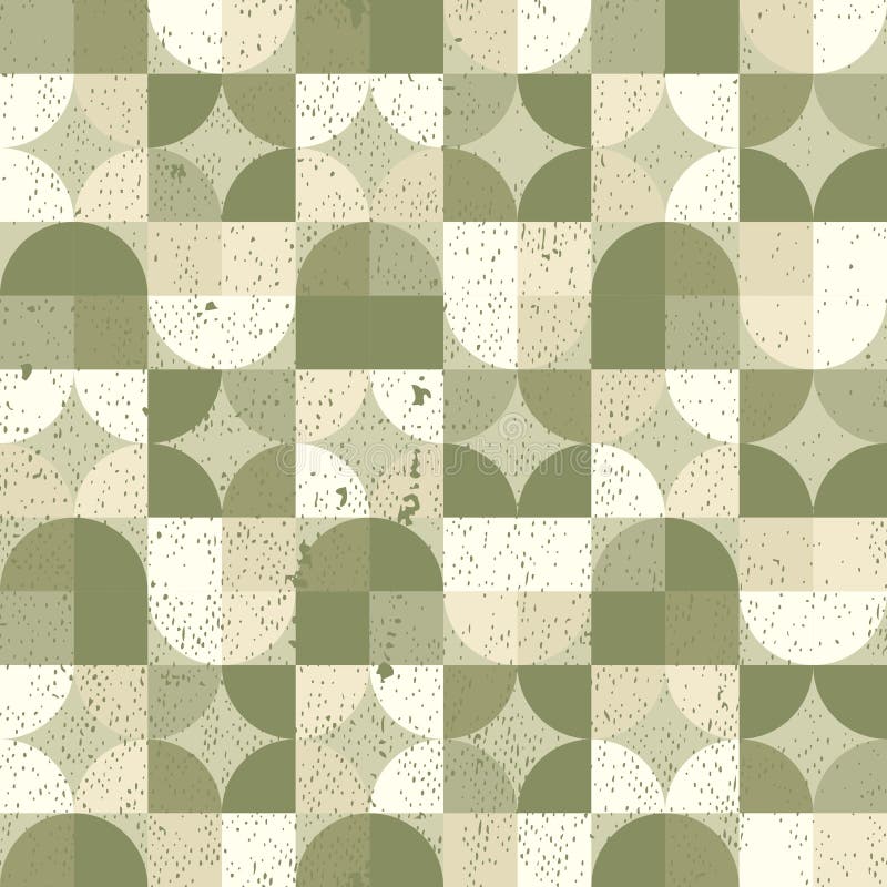 Seamless Mosaic Tiles Pattern in Retro Style. Stock Vector ...