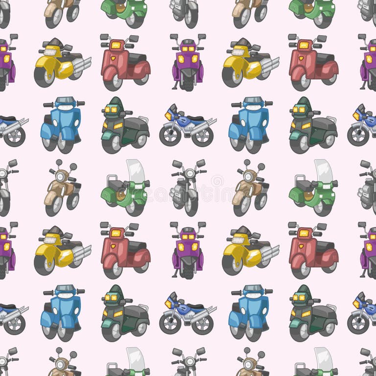 Seamless Motorcycles Stock Illustrations – 210 Seamless Motorcycles ...