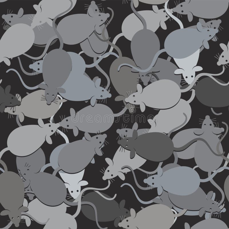 Mouse pattern. stock vector. Illustration of seamless - 94860753