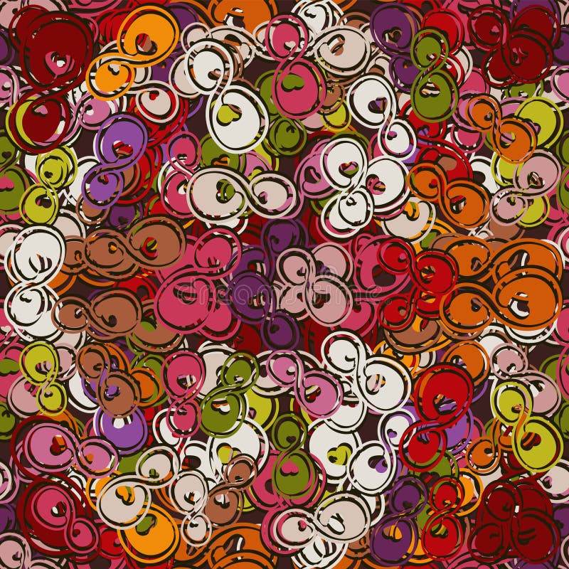 Seamless Multi-colored Pattern for March 8 from the Number Eight and ...