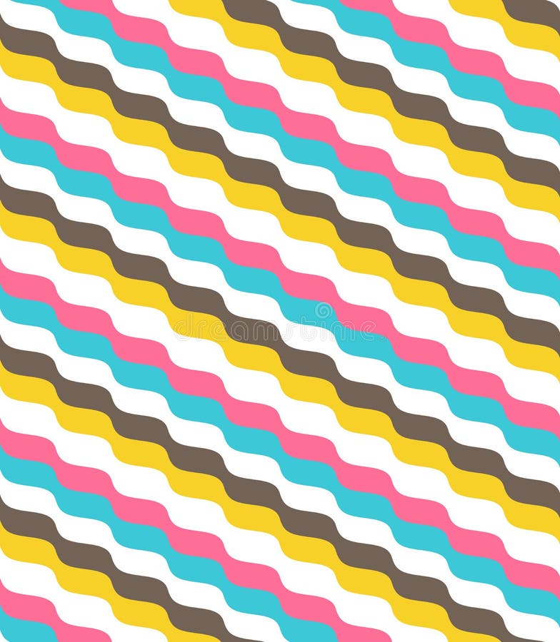 Seamless Multicolor Bright Abstract Wave Pattern Stock Vector ...