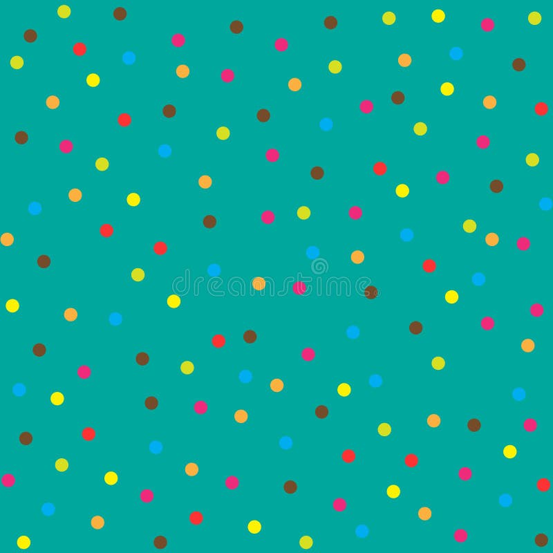 Seamless Multicolor Dot Pattern, Vector Background Stock Vector ...