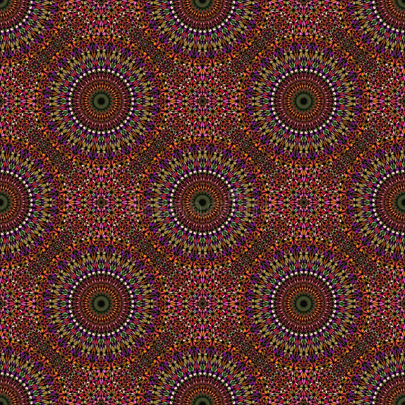 Seamless Multicolor Pattern with Oriental Mandalas. Hippie Mandala ...