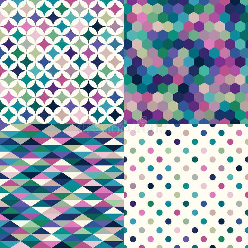 Multicolor Geometric Pattern in Bright Color. Stock Vector ...