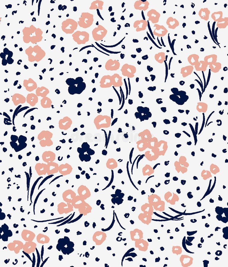 Seamless Multicolor Mini Floral Pattern, Pretty Design Ready for ...