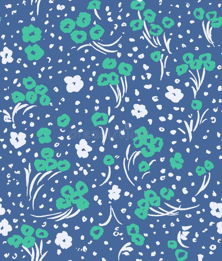 Seamless Multicolor Mini Floral Pattern, Pretty Design Ready for ...