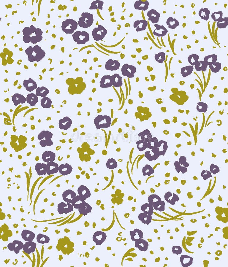 Seamless Multicolor Mini Floral Pattern, Pretty Design Ready for ...