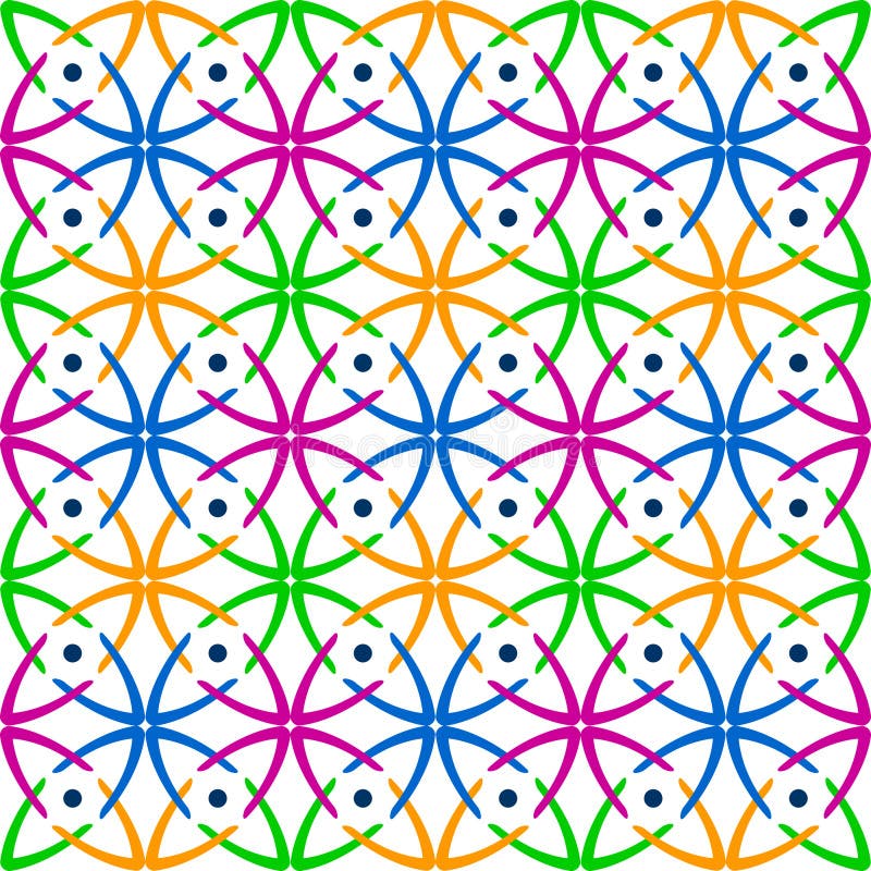 Seamless Multicolor Pattern. Stock Vector - Illustration of stylish ...