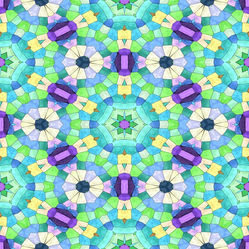 Seamless Multicolor Pattern Kaleidoscope, Texture Caleidoscope with ...