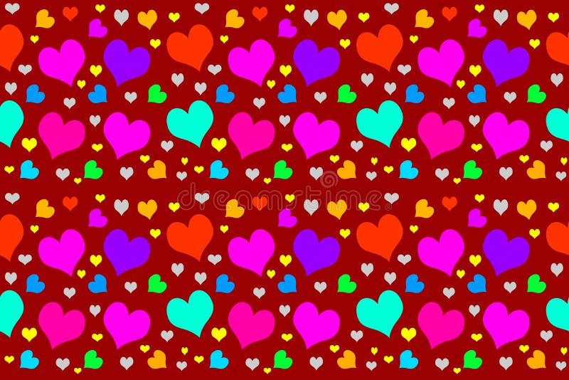 Seamless Multicolored Cute Pattern Wallpaper, Multi-size Multicolored ...