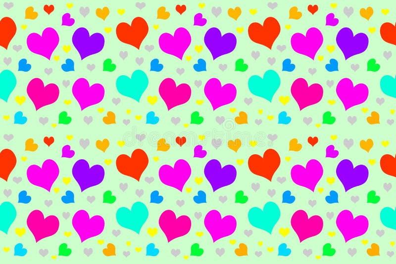 Seamless Multicolored Cute Pattern Wallpaper, Various Sizes of ...