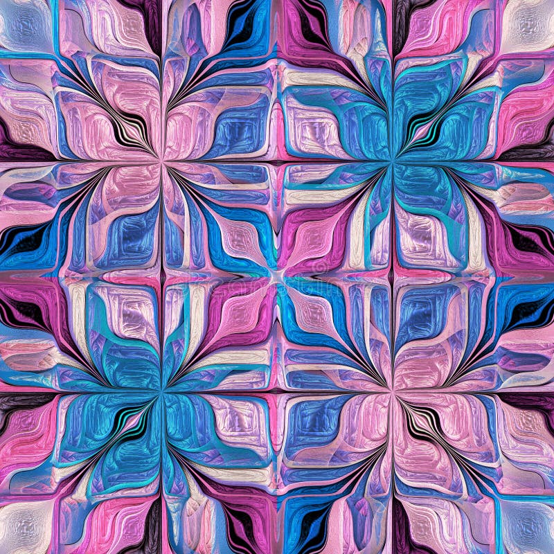 Seamless Multicolored Pattern from Stylized Flower. You Can Use it for ...