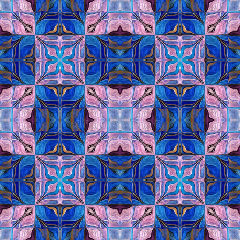 Seamless Multicolored Pattern from Stylized Flower. You Can Use it for ...