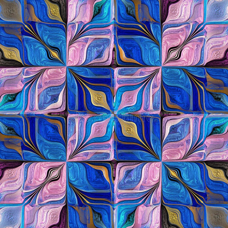 Seamless Multicolored Pattern from Stylized Flower. You Can Use it for ...