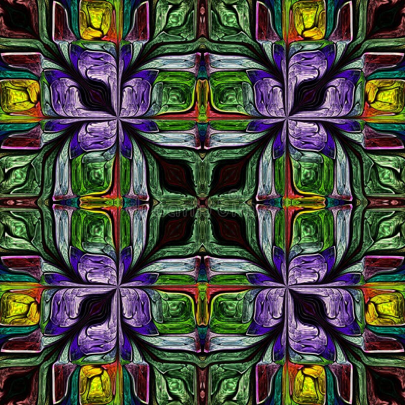 Seamless Multicolored Pattern from Stylized Flower. You Can Use it for ...