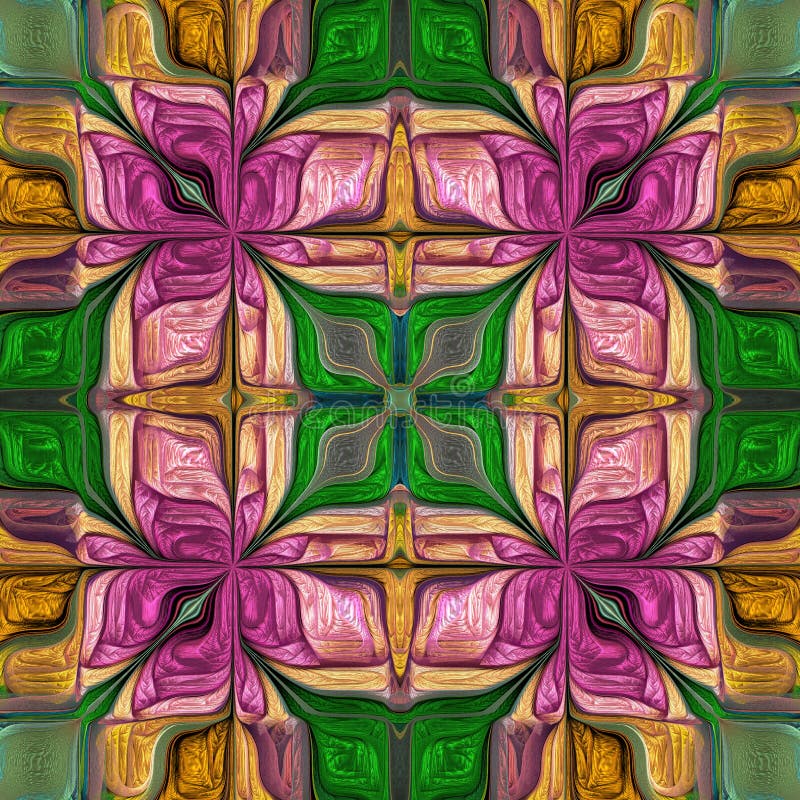 Seamless Multicolored Pattern from Stylized Flower. You Can Use it for ...