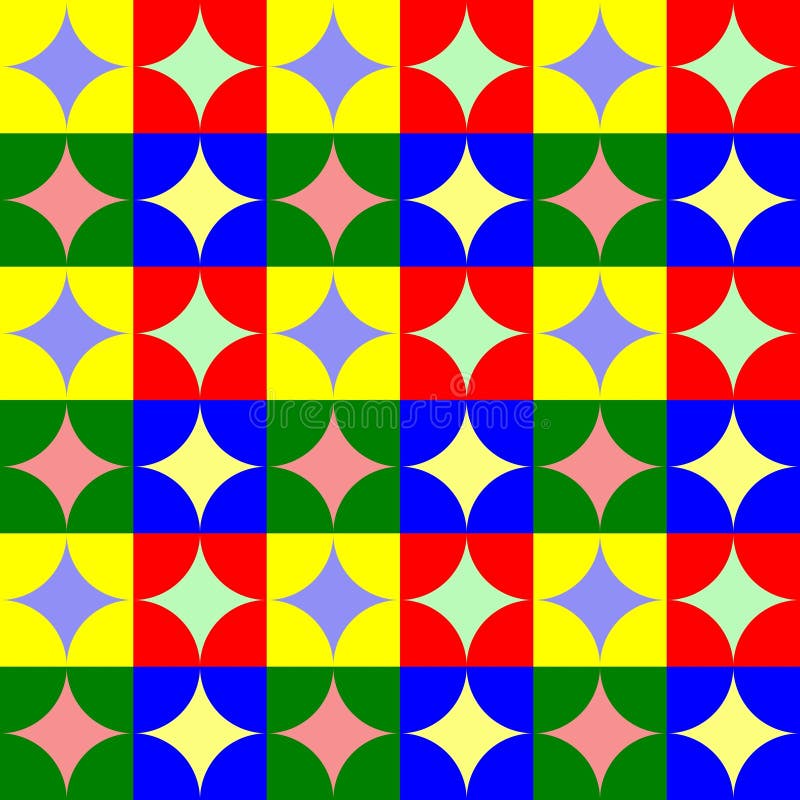 Seamless Multicoloured Vector Graphic of Rows and Columns of ...
