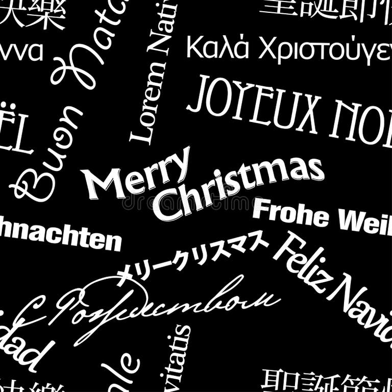 Seamless Multilingual Greetings Pattern. Stock Vector - Illustration of ...