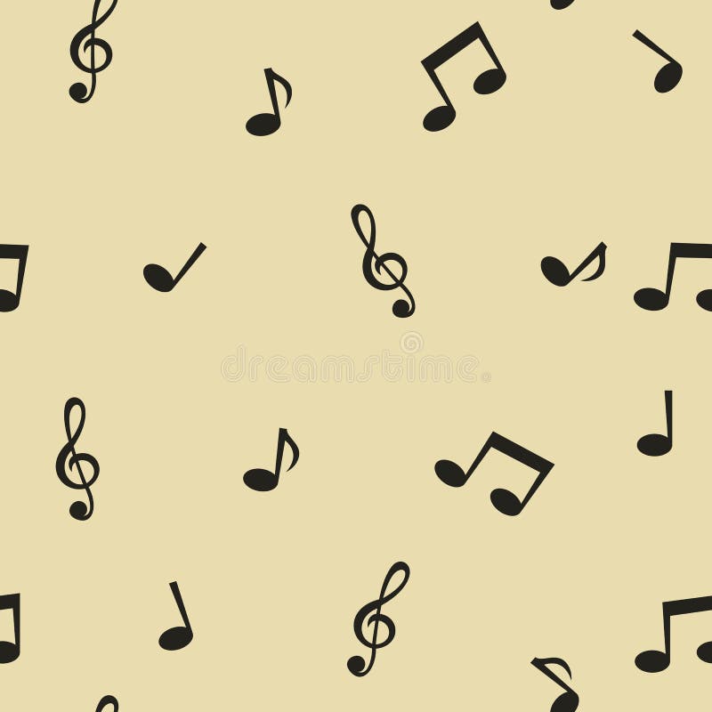 Music Notes Seamless Background Stock Illustrations – 4,272 Music Notes ...