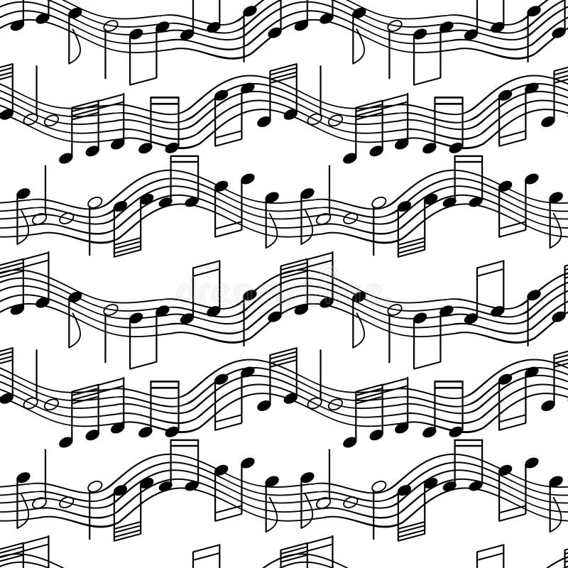 Seamless music wallpaper stock vector. Illustration of pulse - 3856488