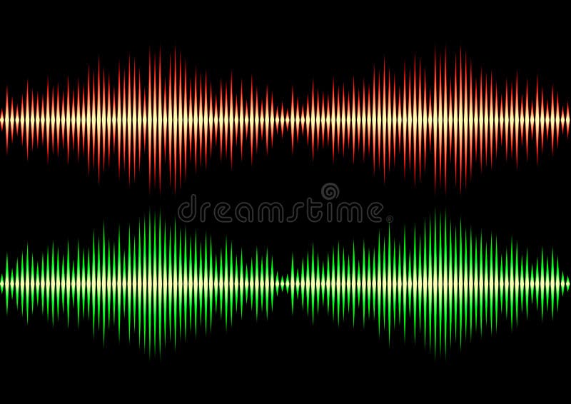 Halftone Square Vector Elements.Vector Sound Waves Stock Vector ...
