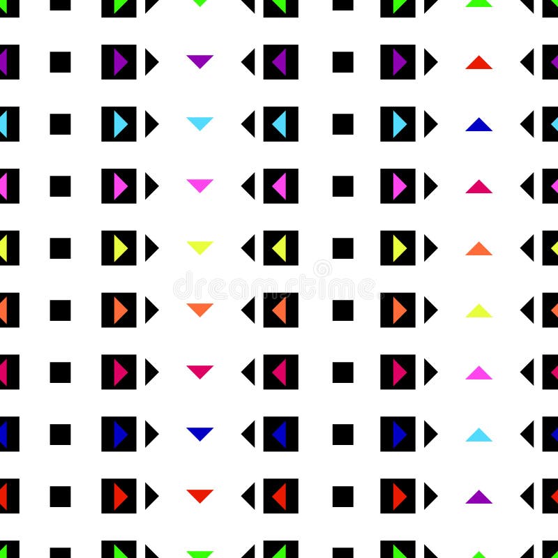 Seamless Musical Geometric Pattern Vector Abstract Design Stock Vector ...