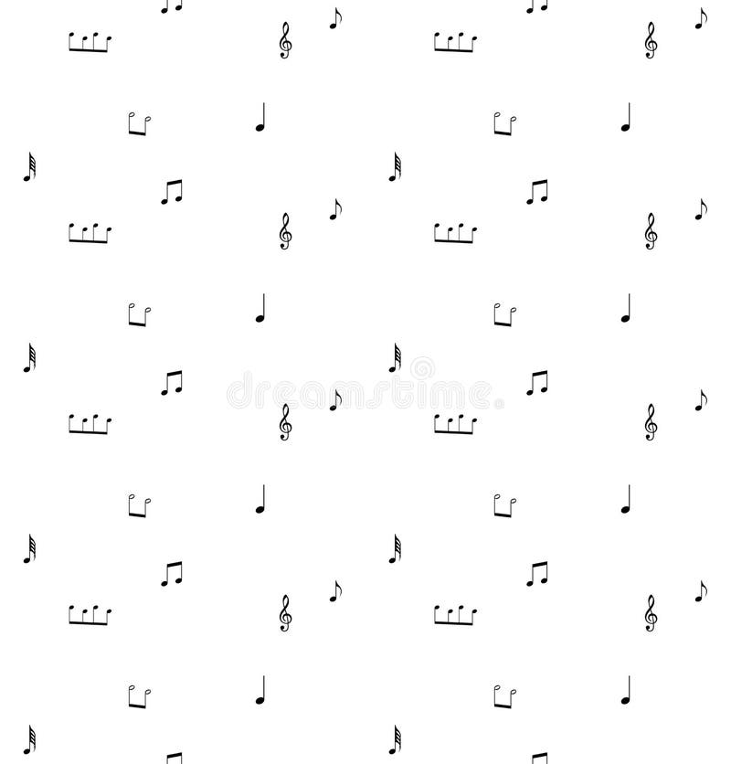 Seamless Musical Symbols and Marks Seamless Background with Musical ...